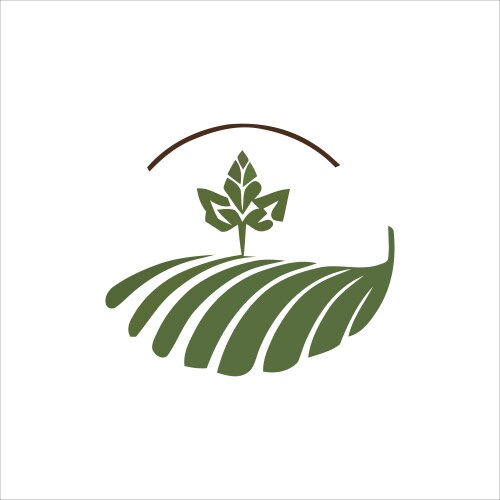 Sustainable agriculture logo Royalty Free Vector Image