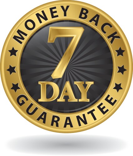 Risk free satifaction guarantee Royalty Free Vector Image