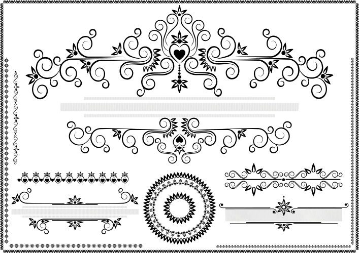 Scroll border Royalty Free Vector Image - VectorStock