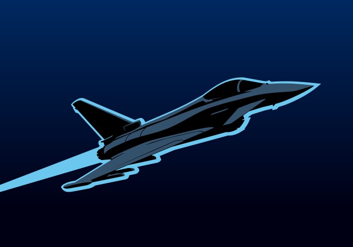 Eurofighter ef-2000 typhoon Royalty Free Vector Image