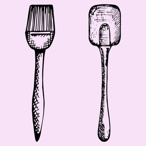 Rubber Scraper Drawing Rubber Spatula Vector Images (over 250)