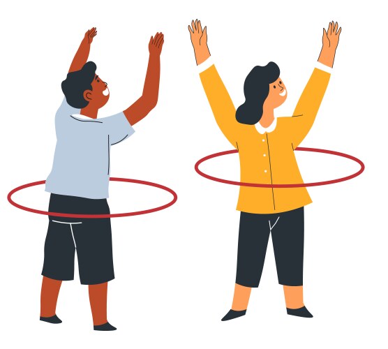 Physical education at school isolated cartoon Vector Image