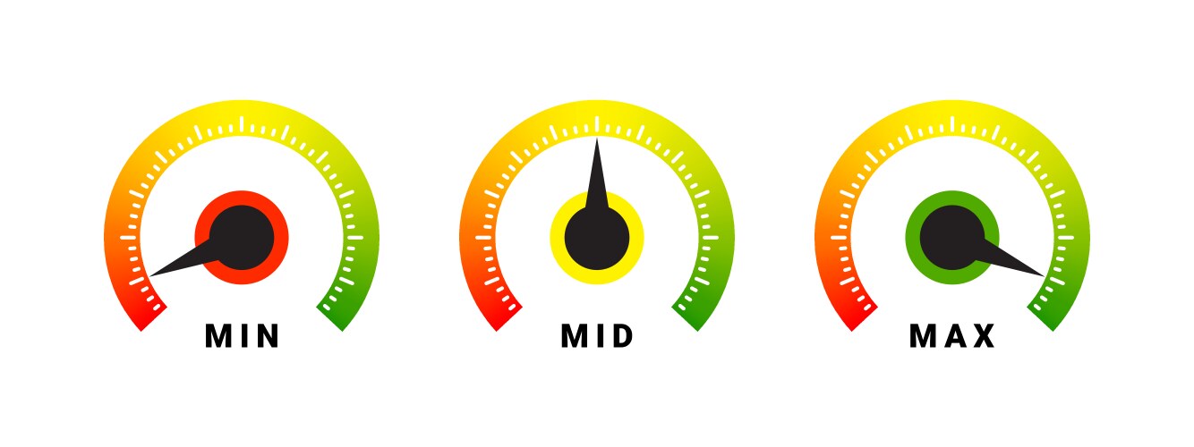 Low Medium High Risk Vector Images (over 530)