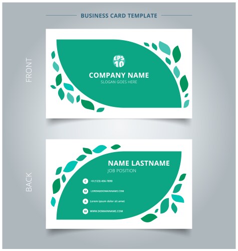 Abstract mesh and polygonal name card template Vector Image