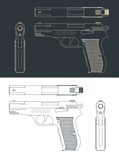 Guns Blueprints Vector Images (over 730)