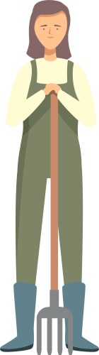 Woman Holding Pitchfork Vector Images (67)