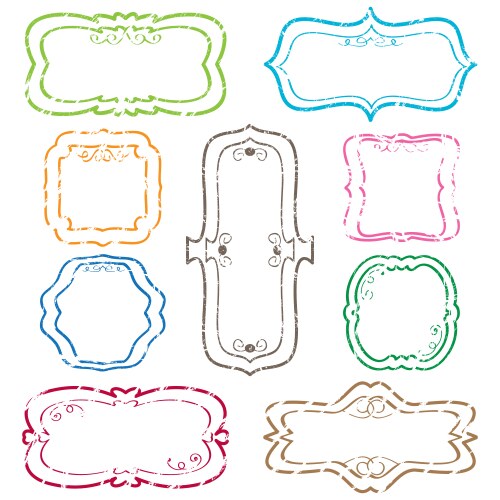 Blank labels Royalty Free Vector Image - VectorStock