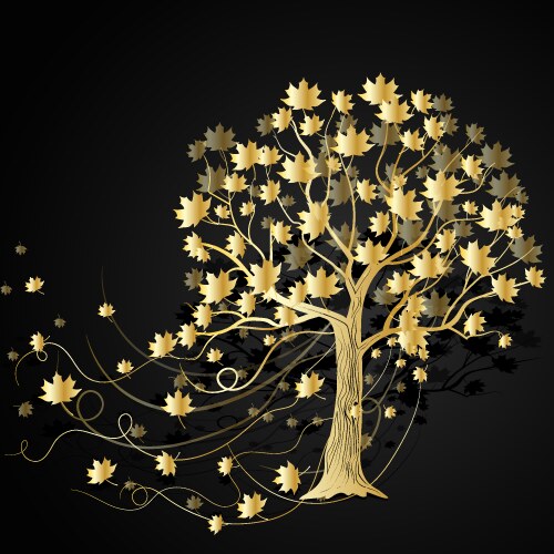 Silver tree Royalty Free Vector Image - VectorStock