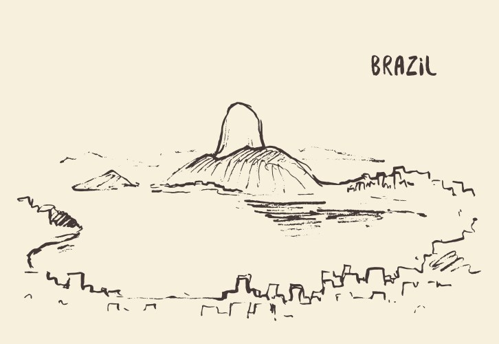 Rio de janeiro state map Royalty Free Vector Image