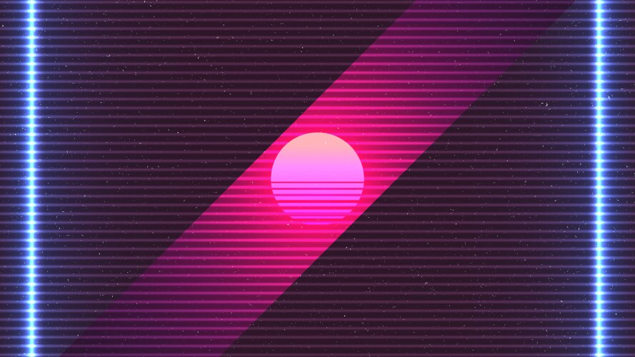 Retro Synthwave Sun Vector Images (over 950)