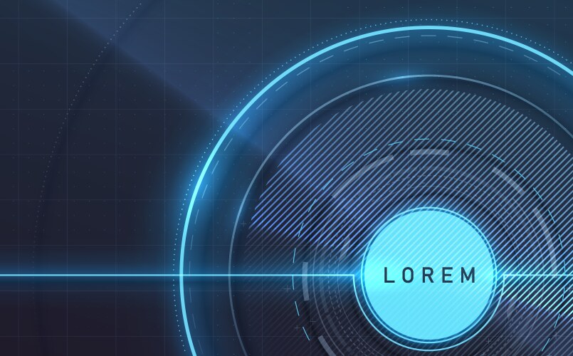 Abstract blue light technology background Vector Image