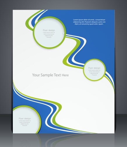 Green layout design Royalty Free Vector Image - VectorStock