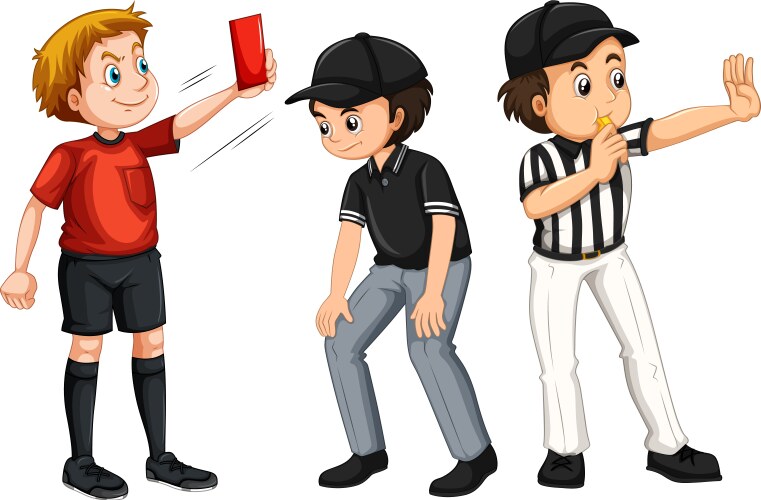 Soccer referee Royalty Free Vector Image - VectorStock