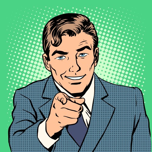 Man Pointing Vector Images (over 38,000)