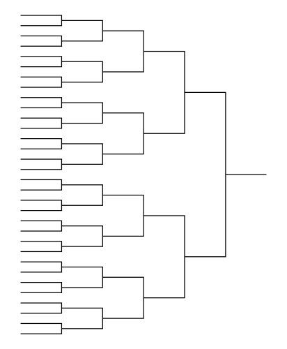 Playoff tournament bracket Royalty Free Vector Image