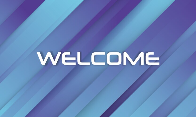Colorful welcome sign Royalty Free Vector Image
