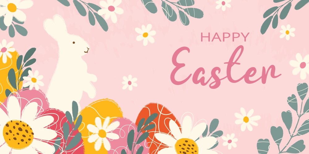 Rectangular greeting background decorated hand Vector Image