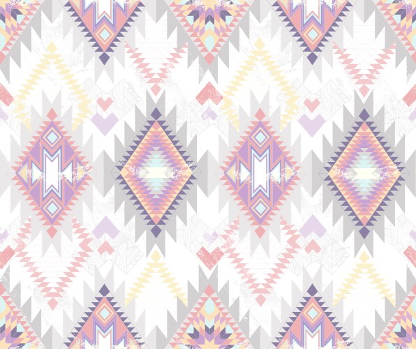 Abstract geometric seamless pattern aztec style Vector Image
