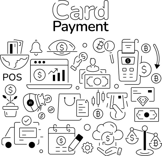Payment solutions Royalty Free Vector Image - VectorStock