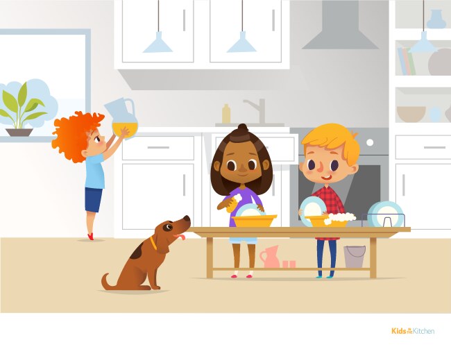 Kids Clean Table Cartoon Vector Images (over 160)