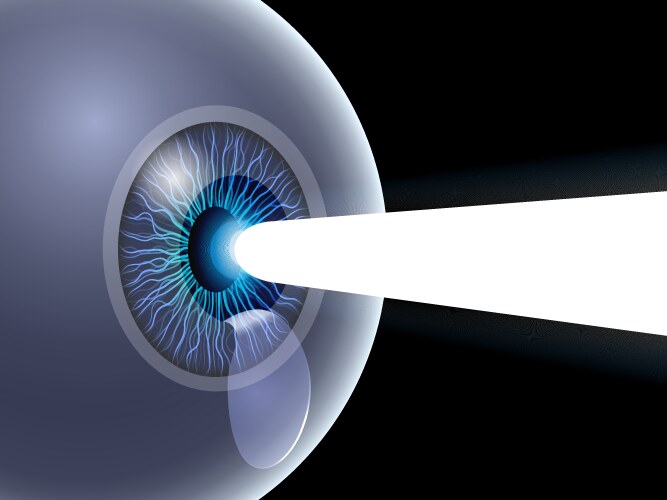 Lasik eye surgery Royalty Free Vector Image - VectorStock