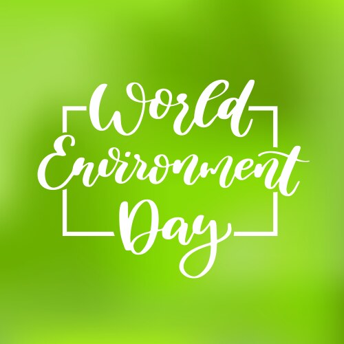 World environment day greeting card Royalty Free Vector