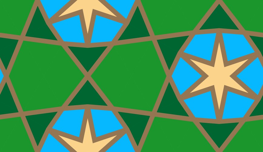 Arabic seamless girih pattern with classic islamic