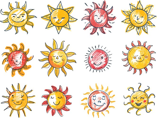 Sun Doodle Vector Images (over 34,000)