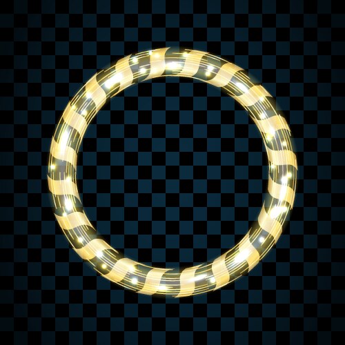 Gold sequin anniversary transparent background Vector Image