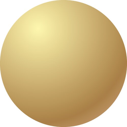 Metallic sphere realistic Royalty Free Vector Image