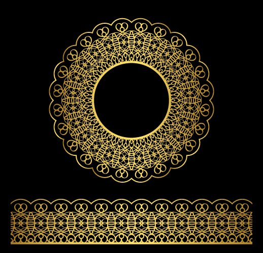 Lacy Border Vector Images (over 4,500)