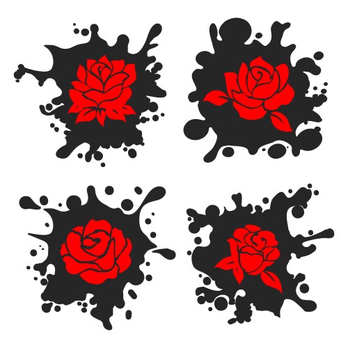 Dripping Rose Vector Images (over 170)