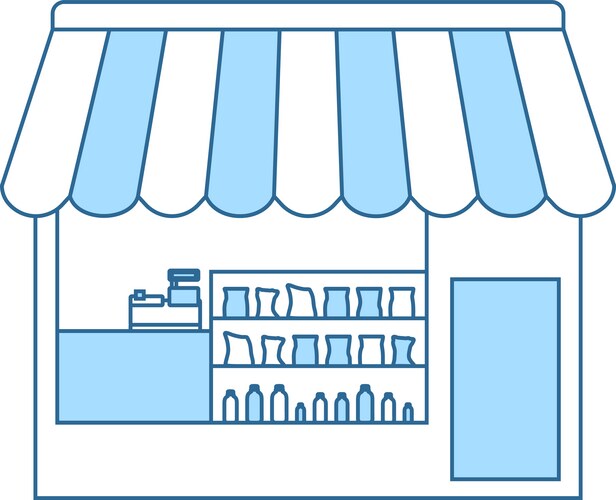 Tent shop icon Royalty Free Vector Image - VectorStock