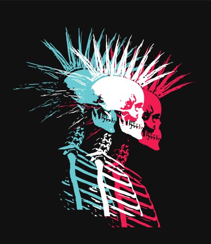 Skull and crossbones realistic drawing Royalty Free Vector