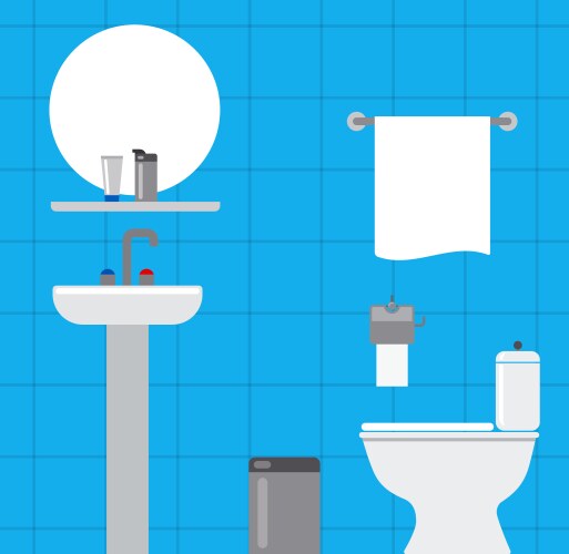 Toilet room Royalty Free Vector Image - VectorStock