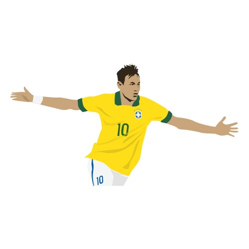 Neymar jr Royalty Free Vector Image - VectorStock