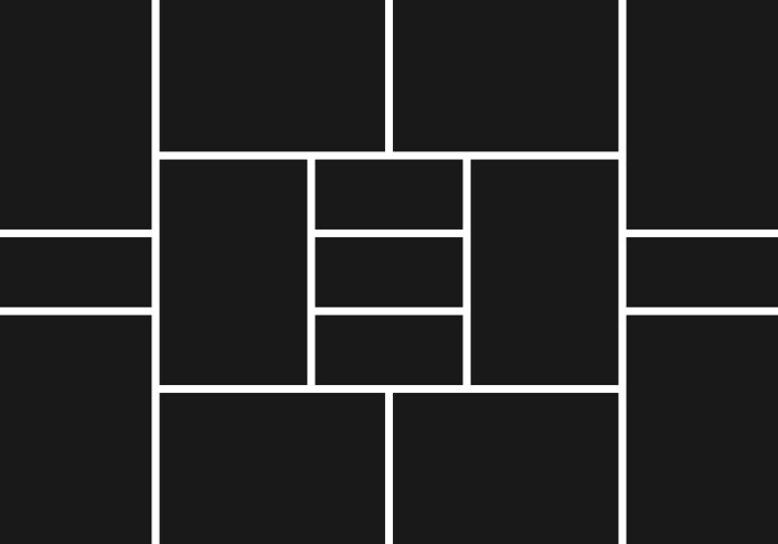 Collage photo frame layout Royalty Free Vector Image