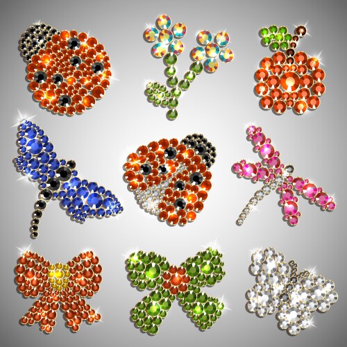 Rhinestones Vector Images (over 3,200)