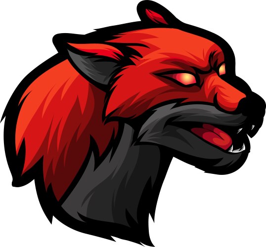 Werewolf logo Royalty Free Vector Image - VectorStock