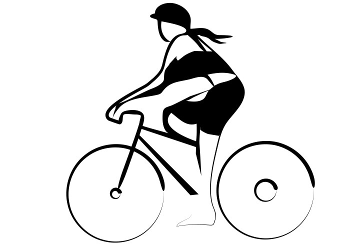 Sport running woman on white background Royalty Free Vector