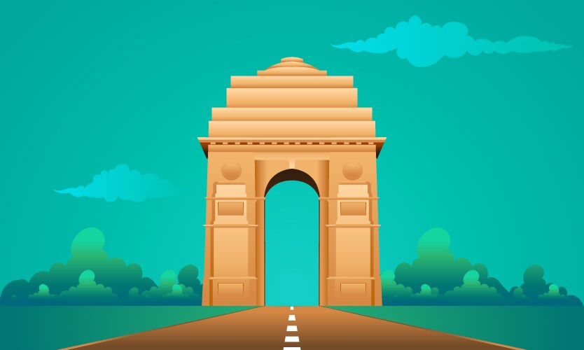 Delhi India Gate Vector Images (over 1,100)