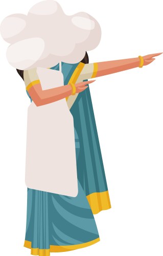 Lady chef cartoon character Royalty Free Vector Image