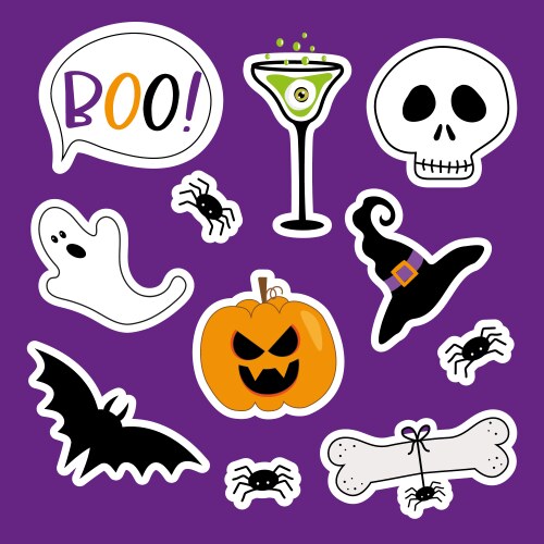 Halloween Sticker Vector Images (over 34,000)