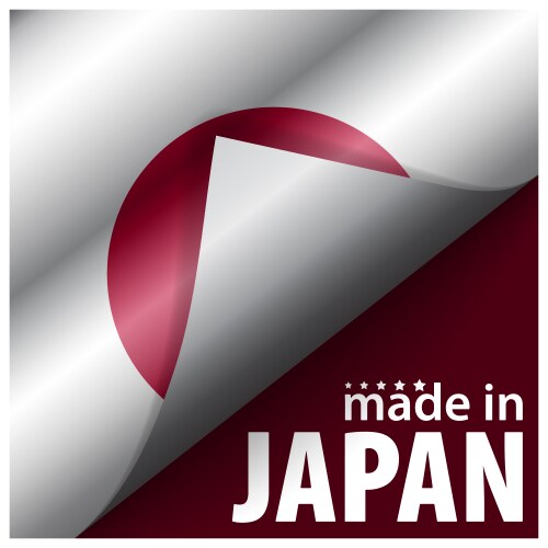 Made in japan graphic and label Royalty Free Vector Image