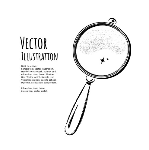 Magnifying Glass Line Drawing Vector Images (over 2,900)