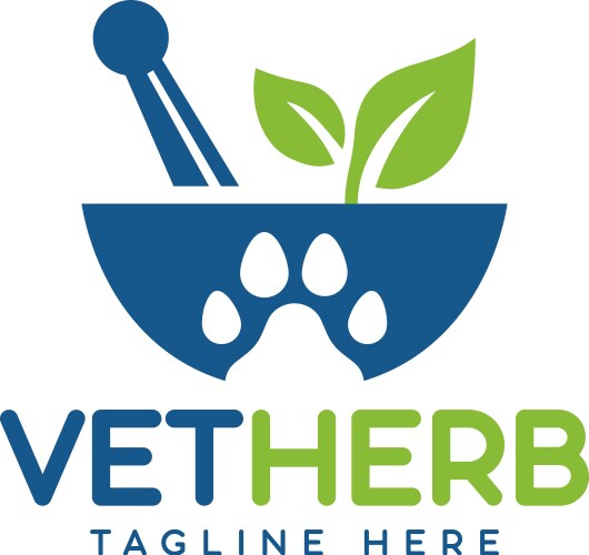 Veterinary pet medical logo design Royalty Free Vector Image