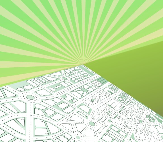 Isometric town map elements Royalty Free Vector Image