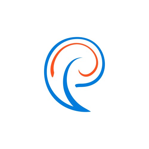 Abstract water wave ocean logo icon design Vector Image