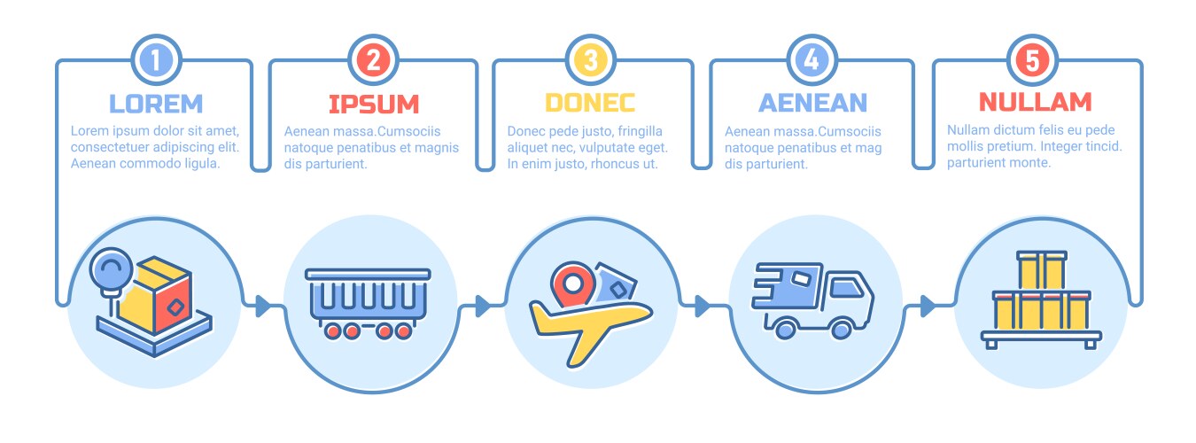 Supply Chain Infographic Vector Images (over 1,300)
