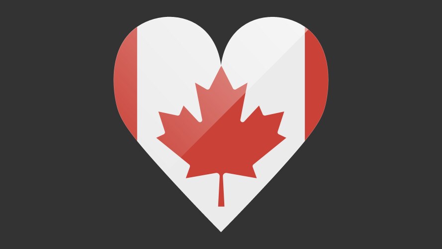 Canada Flag Heart Vector Images (over 1,400)